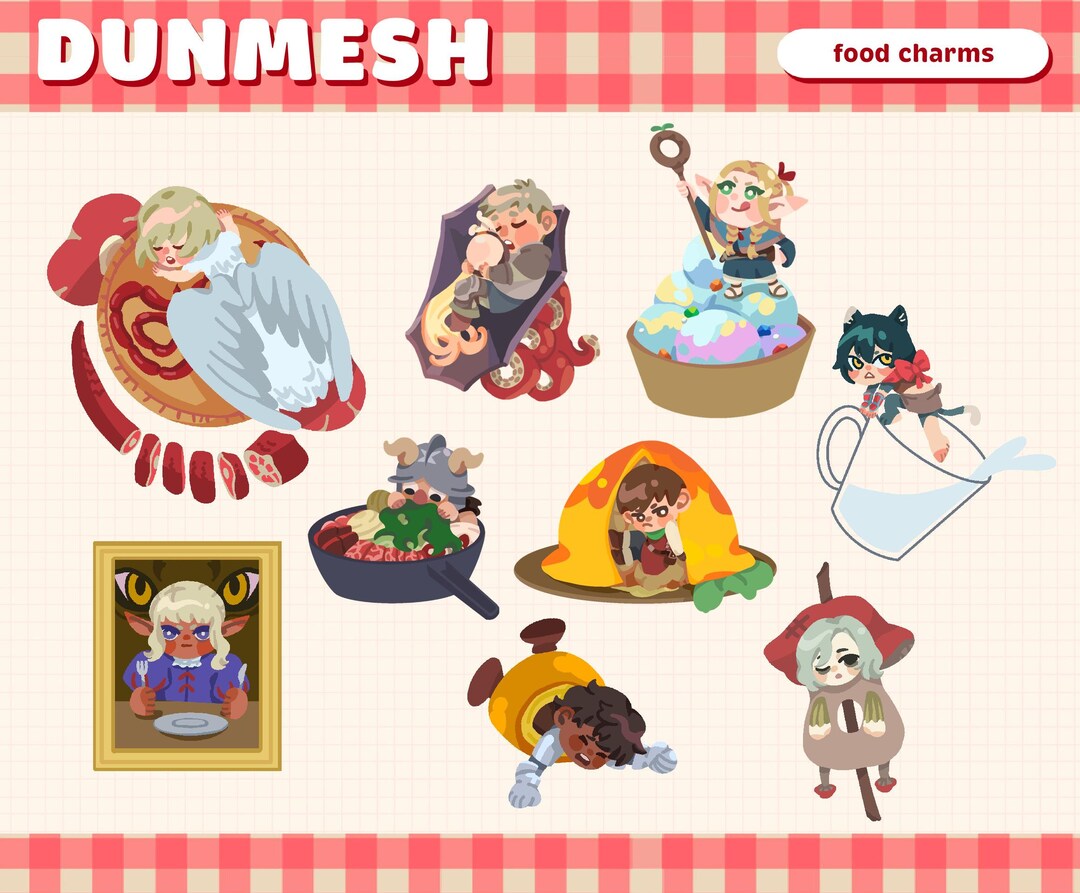 Dungeon Meshi Foods Charm - Etsy