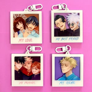JJK Anime Satosugu Trio Polaroid Angst Charms - Etsy