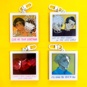 JJK Anime Satosugu Trio Polaroid Angst Charms - Etsy