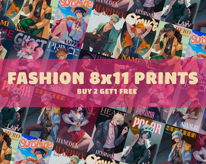 OP Pirates High Fashion Magazine Cover Print - Etsy