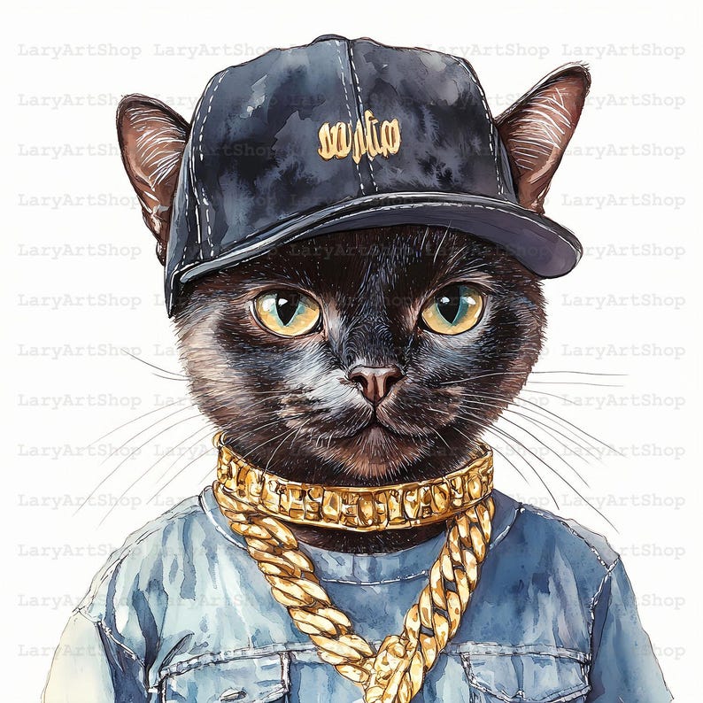 10 PNG & JPG Hip-hop Cats Clipart, Cute Cat Clip Art, Funny Cats ...