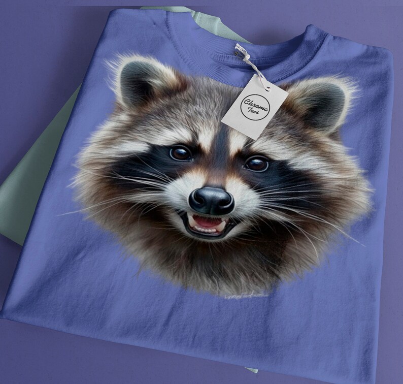 Set of 18 Cute Racoon PNG Poster, Digital Illustration, Racoon Print ...