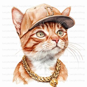 10 PNG & JPG Hip-hop Cats Clipart, Cute Cat Clip Art, Funny Cats ...