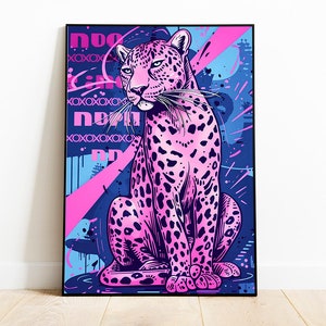 Set of 4 Preppy Art Posters, Acrylic Prints, Digital Illustration ...