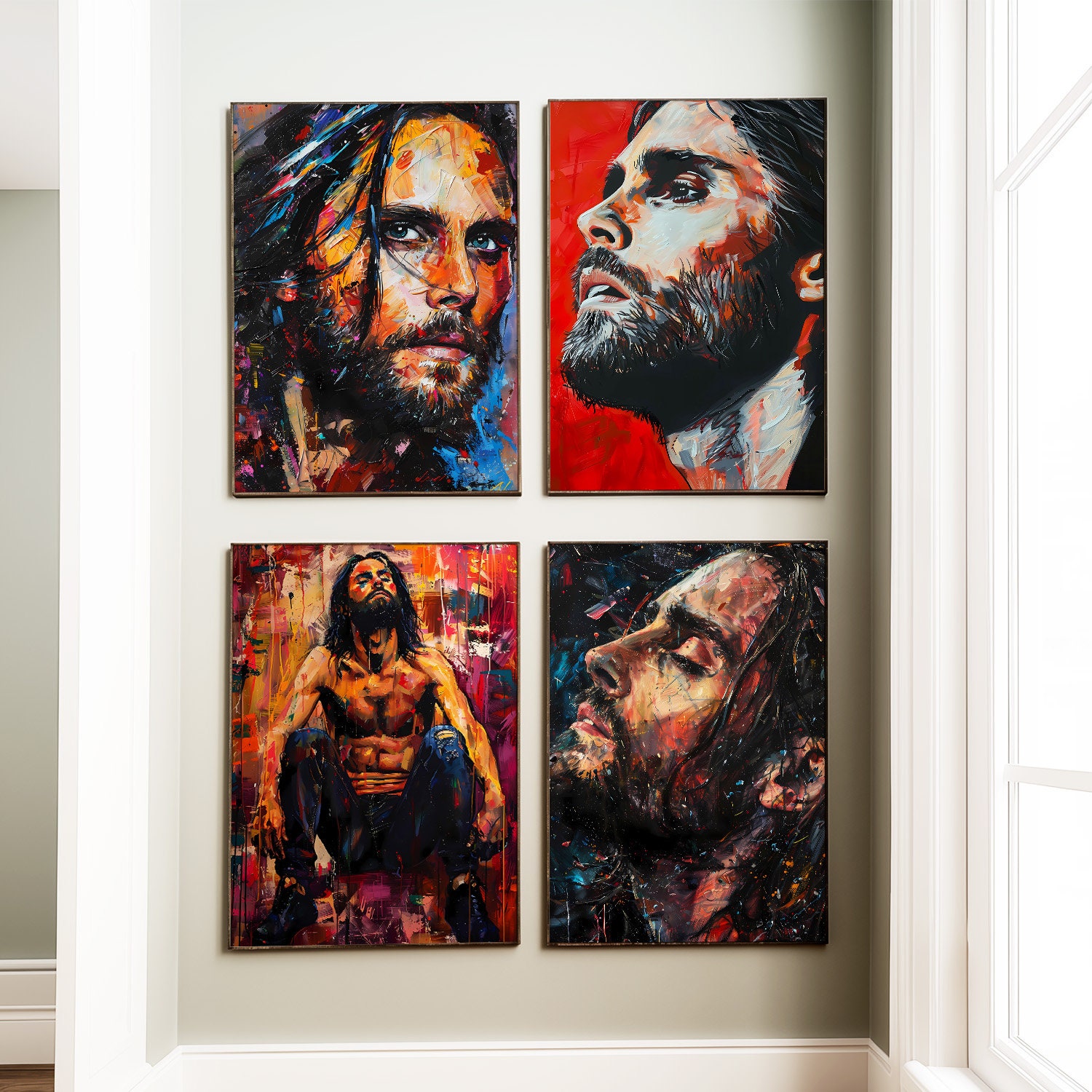 Jared Leto Posters Set of 4 Fashion Posters Download Print Wall Art ...