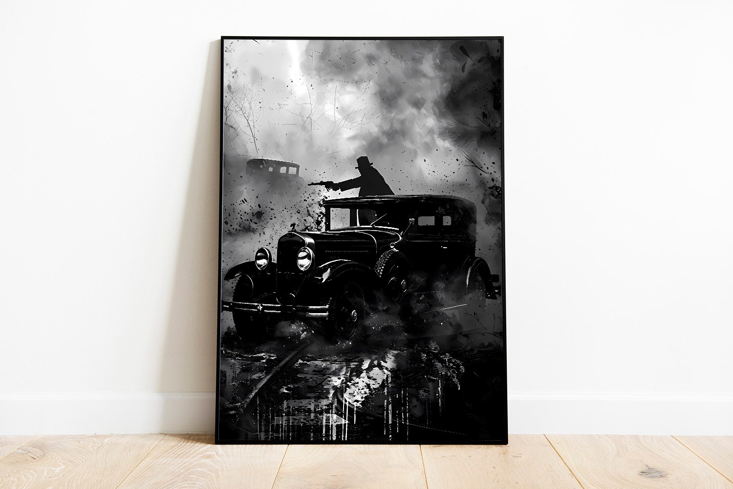 Set of 4 Mafia Prints / Home Wall Poster / Gangster Digital Art ...