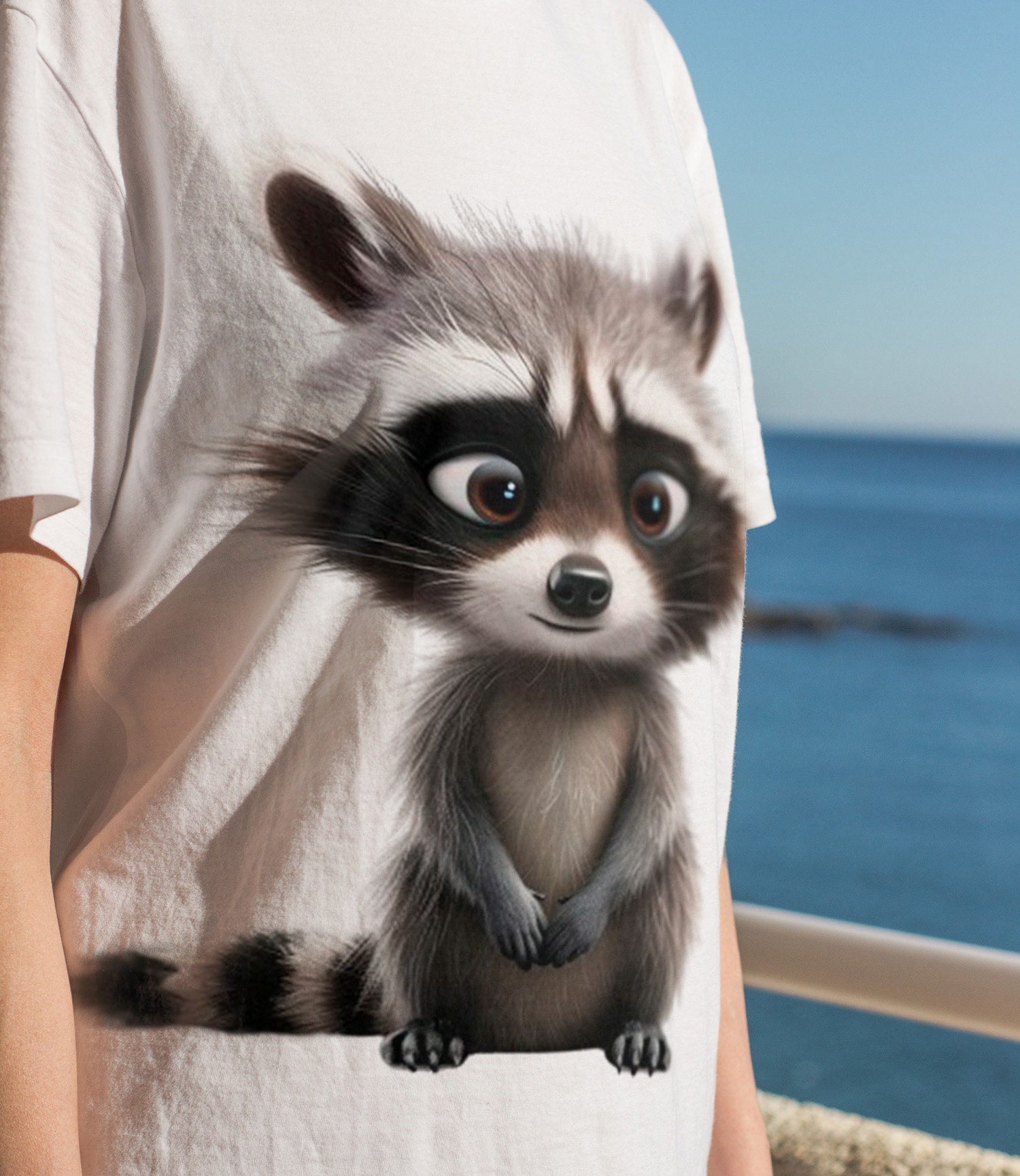 Set of 18 Cute Racoon PNG Poster, Digital Illustration, Racoon Print ...