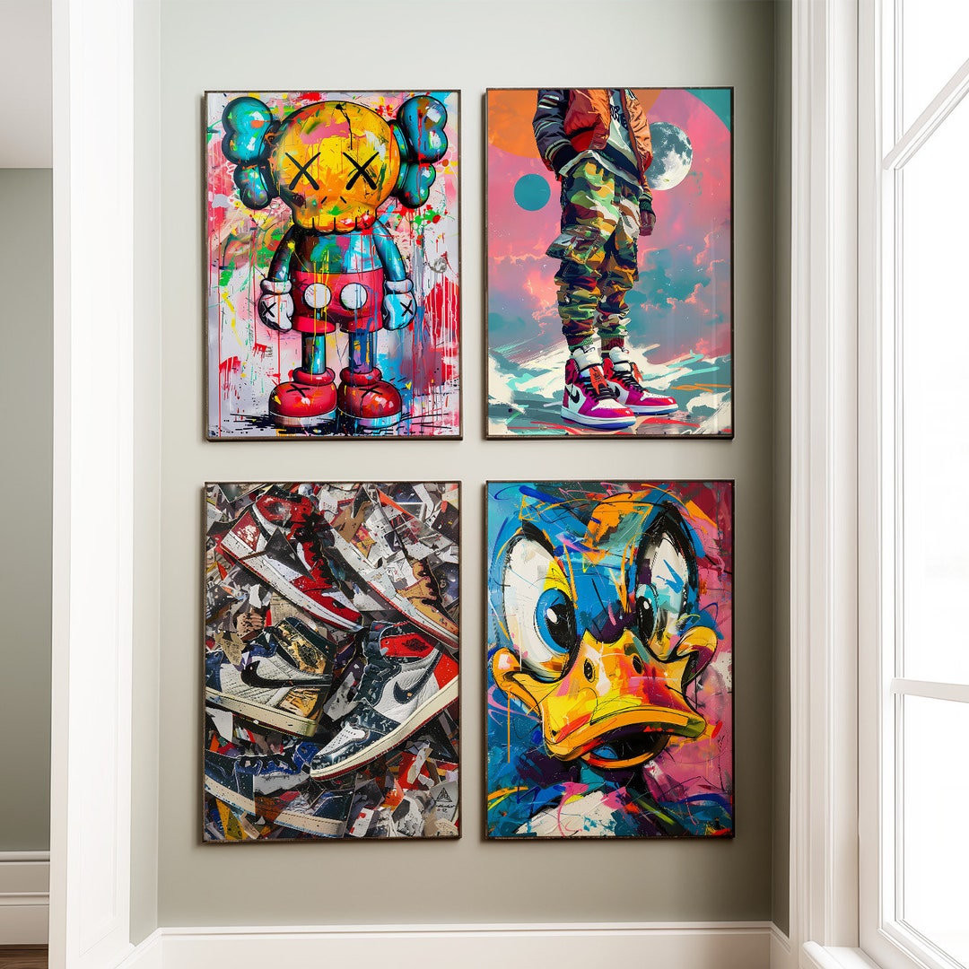 Hypebeast Posters \ Set of 4 Fashion Posters \ Download Print Wall Art ...