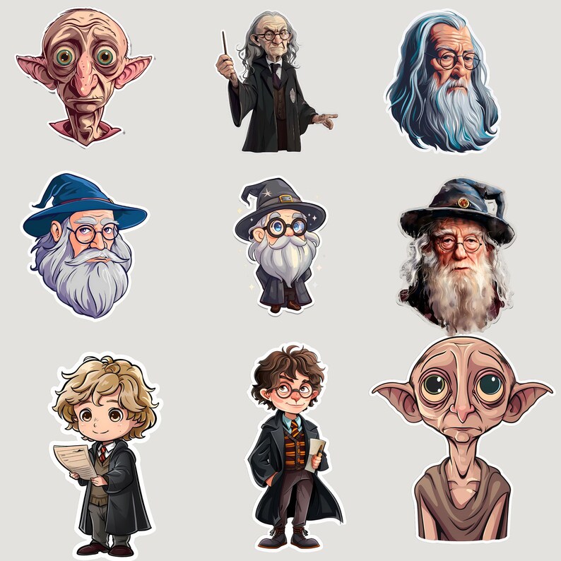 50 Wizard School Clipart PNG Digital Illustration, Magic School Clip ...