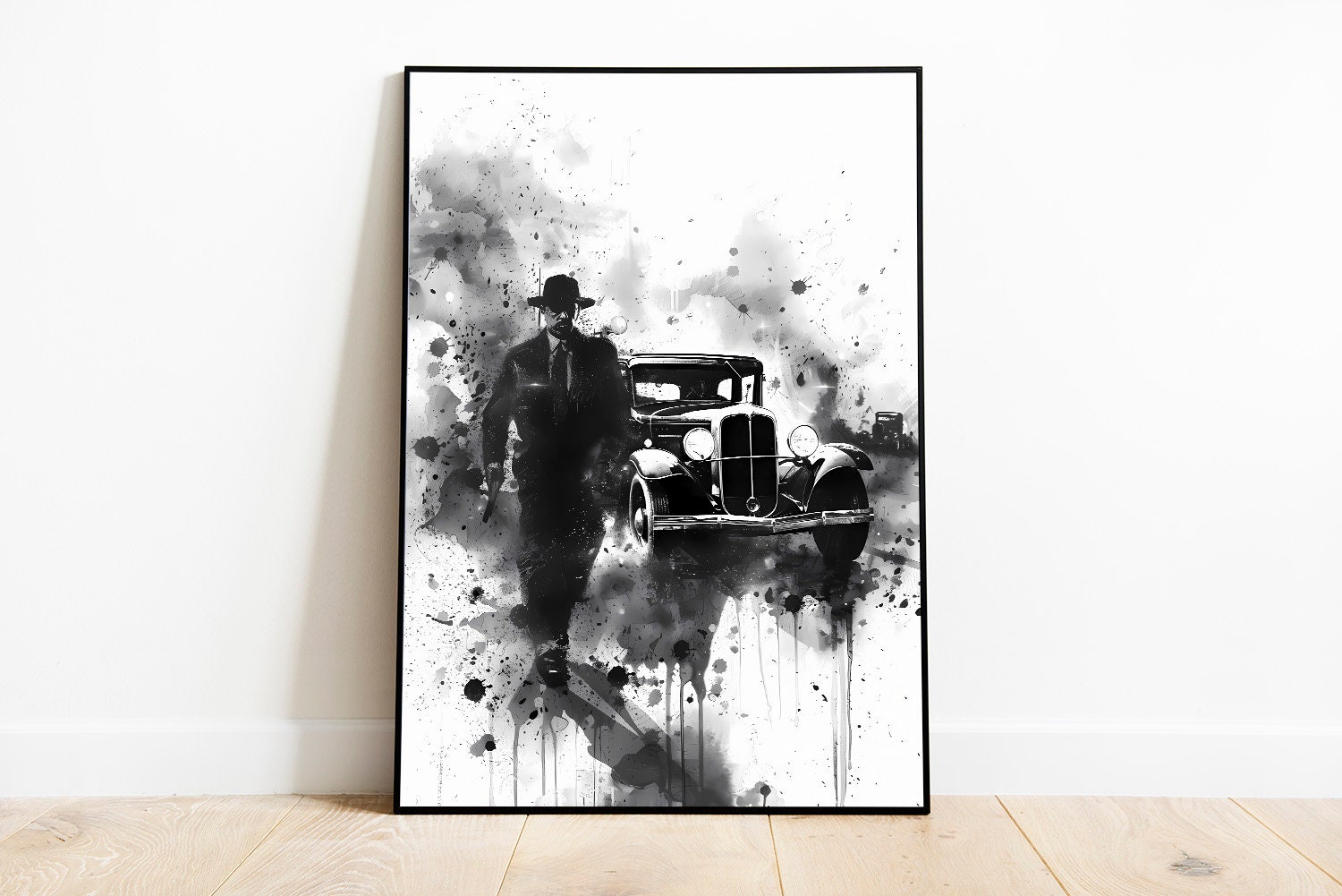 Set of 4 Mafia Prints / Home Wall Poster / Gangster Digital Art ...