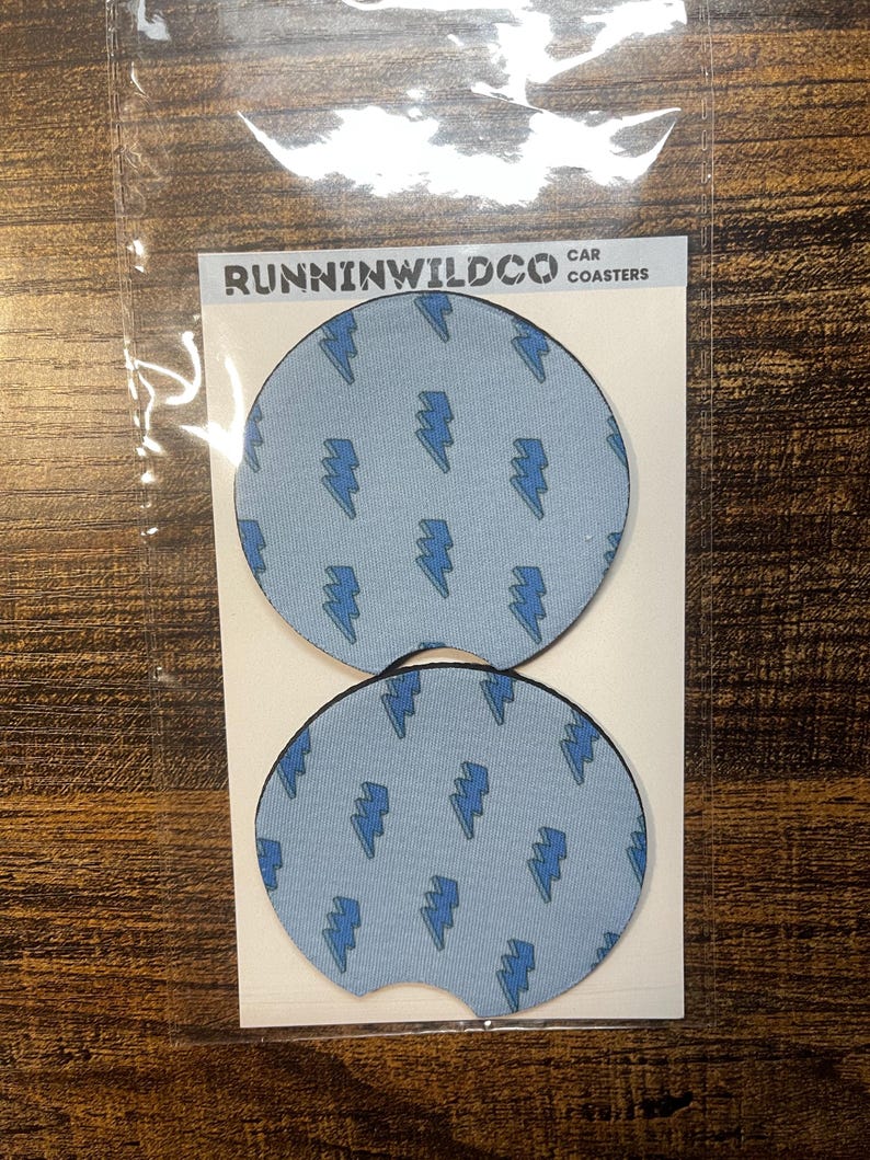 Western Blues Car Coasters, Country Car Coasters, Blue Car Coaster, New ...