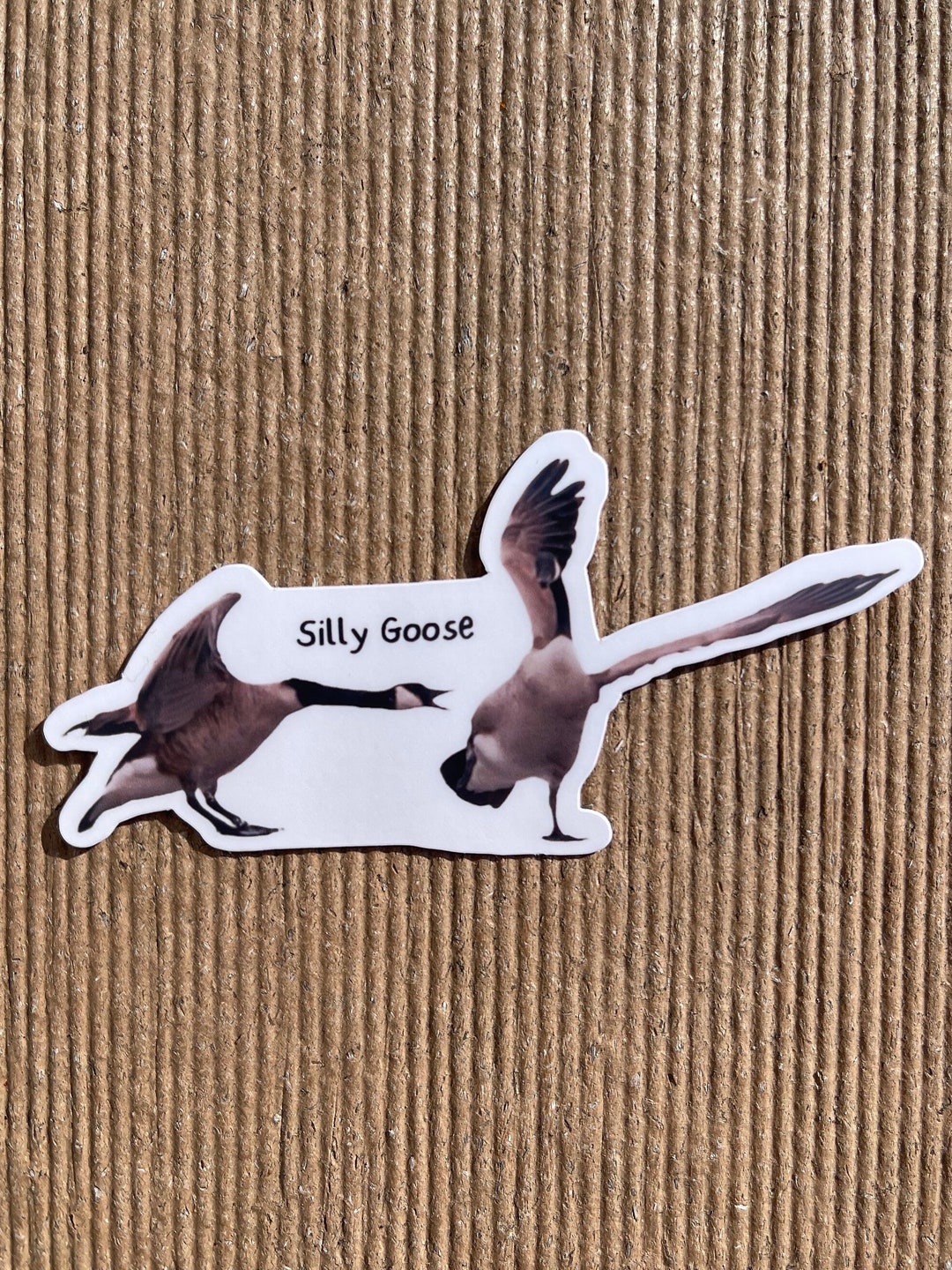 Silly Goose Sticker Funny Stickers Funny Gift Stickers - Etsy