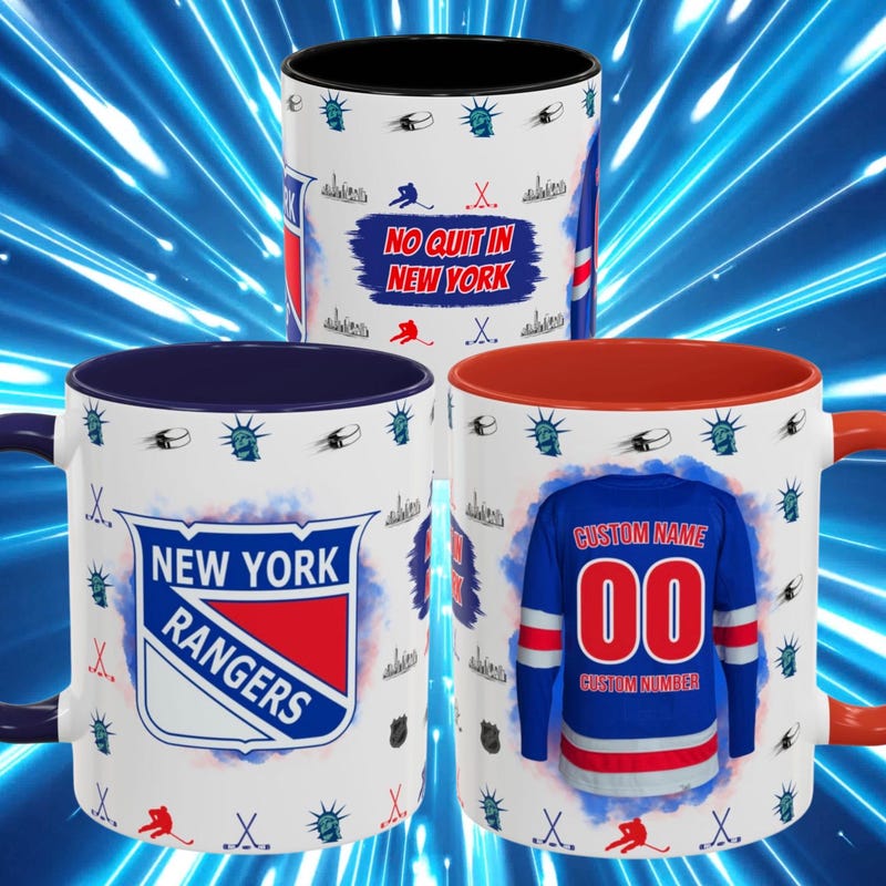 Ny Rangers Coffee Mugs - Etsy