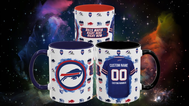Unique 11oz Mug With Personalized Jersey Name and Number Accents - Etsy