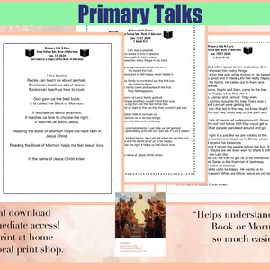 Primary Talk Following Come Follow Me for 2024 - Etsy