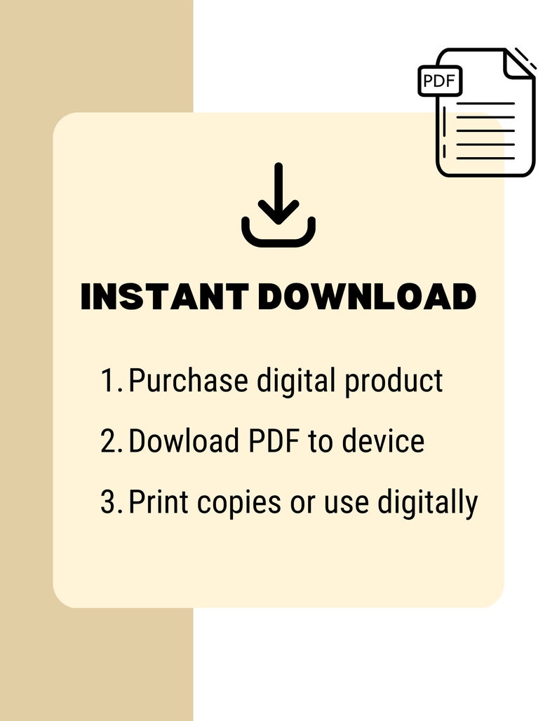 Daily Self-care Checklist Digital, Daily Planner, Printable Check-list ...