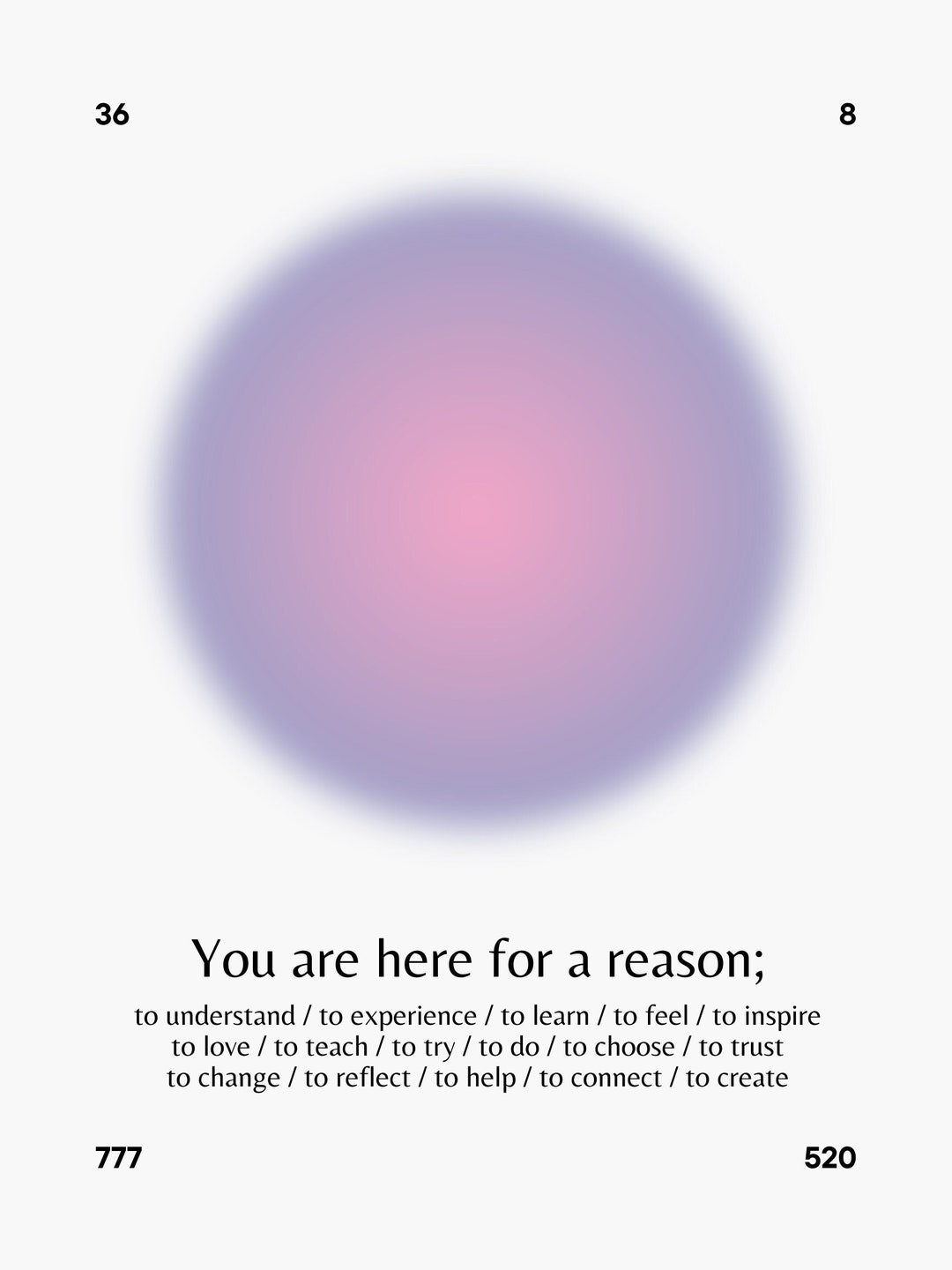Aesthetic Poster You Are Here for a Reason - Etsy