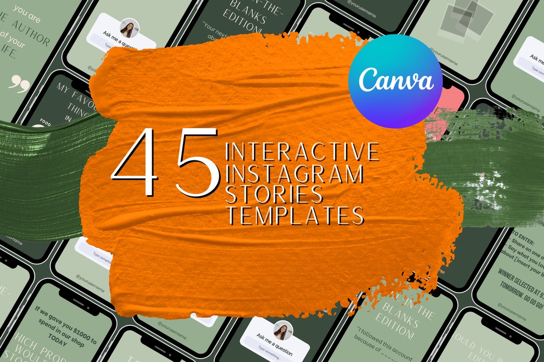 45 Instagram Stories Templates to Drive Engagement Suitable for Small ...