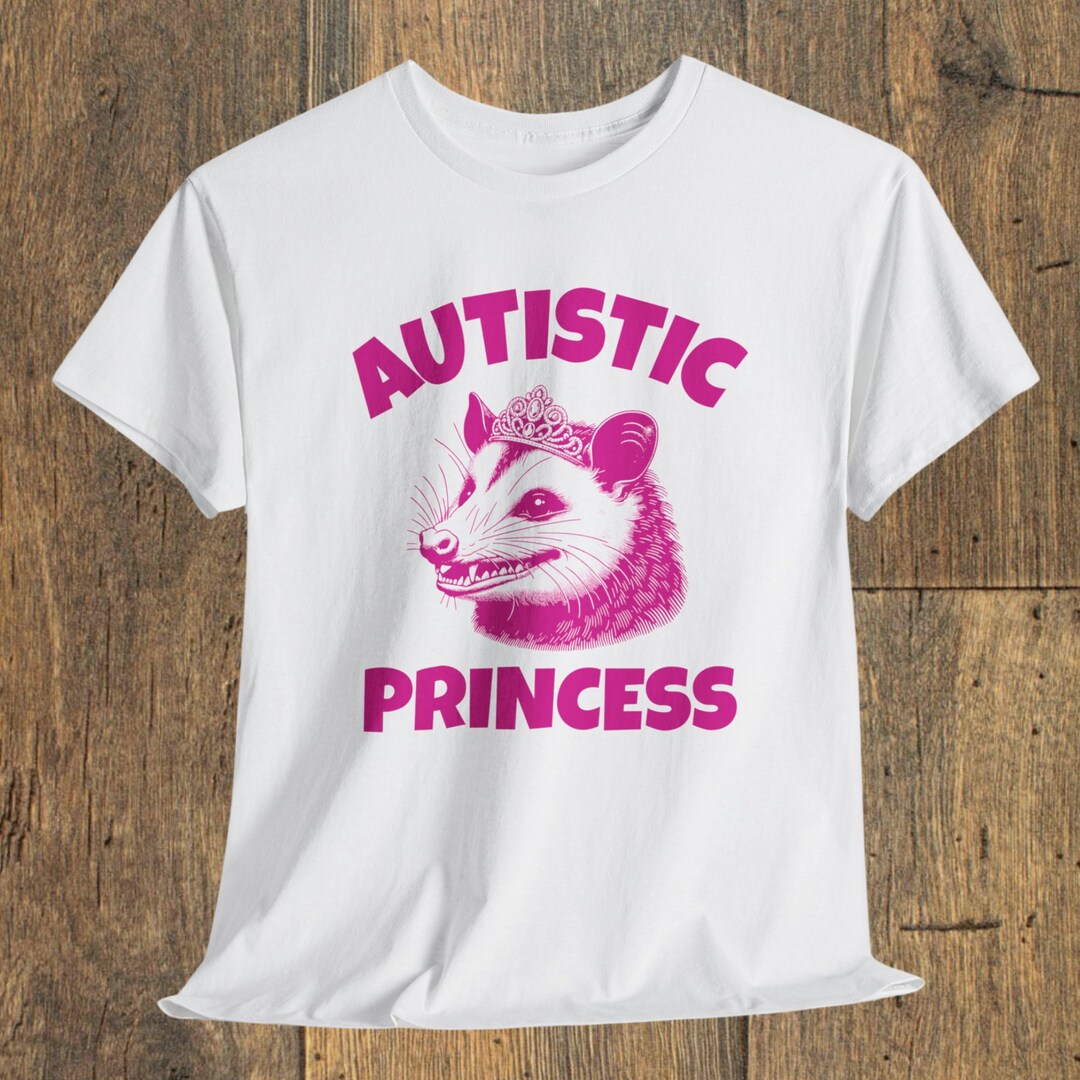 Autistic Princess Possum Shirt Weirdcore Opossum Shirt Oddly Specific ...