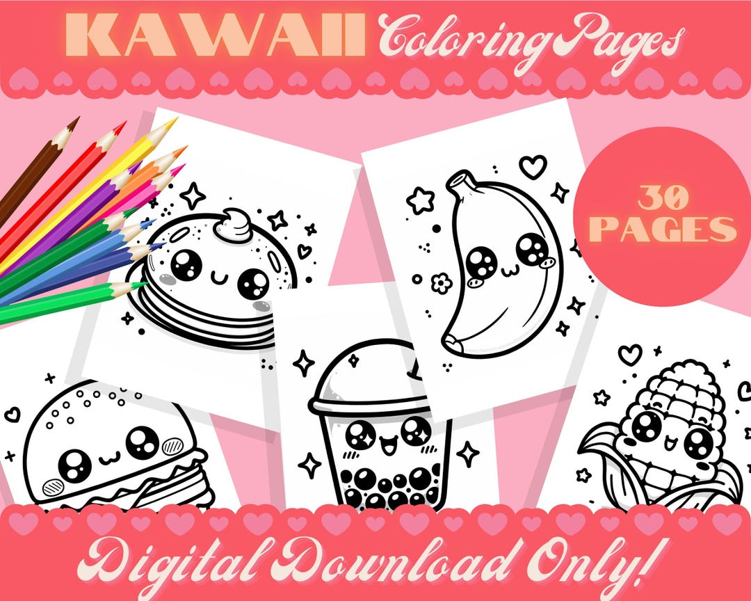 30 Food & Drinks Coloring Pages Volume 1 Coloring Pages Therapy ...