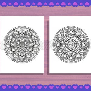 40 Mandala Coloring Pages, Coloring Pages, Relaxing, Stress Relief ...