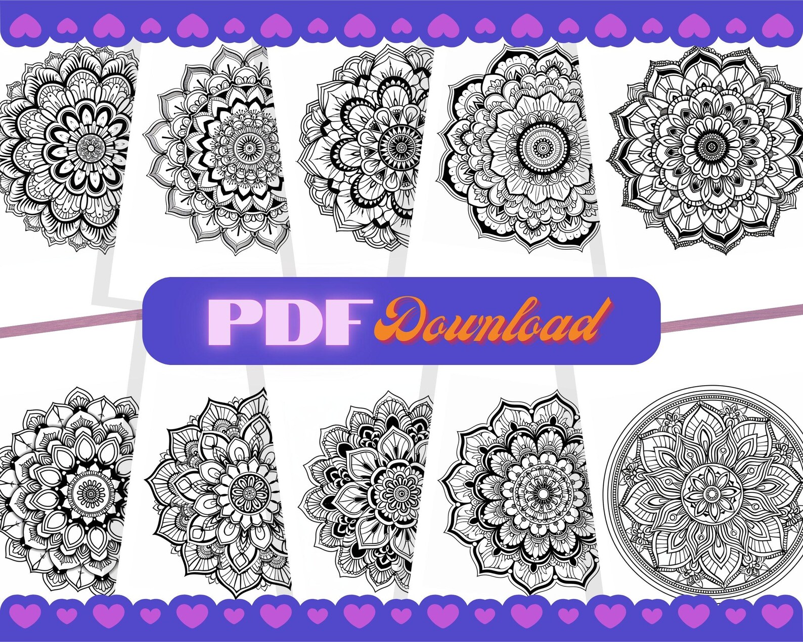 40 Mandala Coloring Pages, Coloring Pages, Relaxing, Stress Relief ...