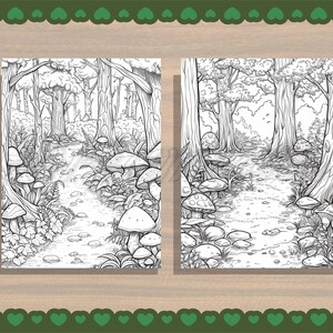 25 Woodland Path Coloring Pages, Stress Relief, Theraputic, Relaxing ...