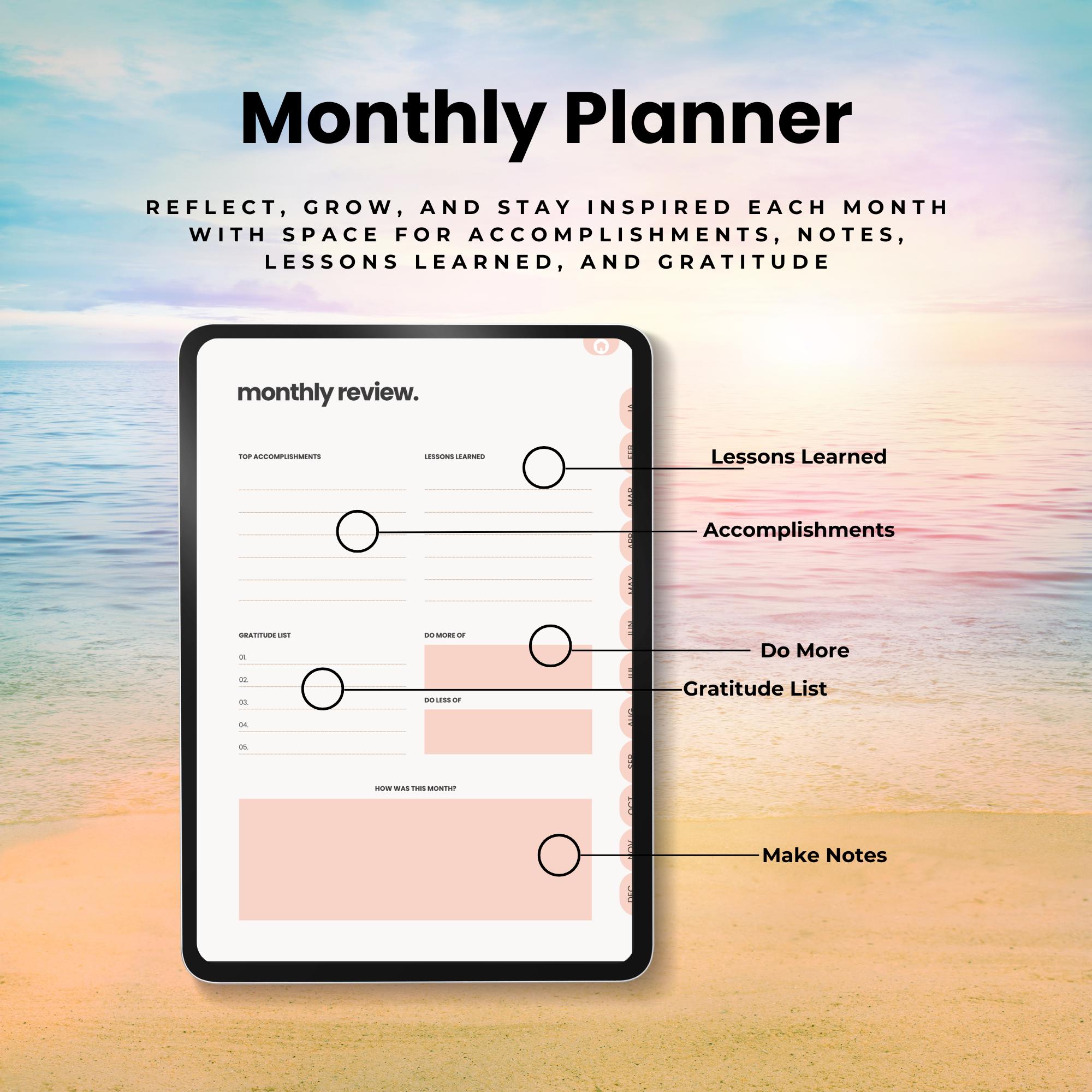 2025 Hyperlinked Digital Planner – Organize Your Year With Ease!/ Daily ...