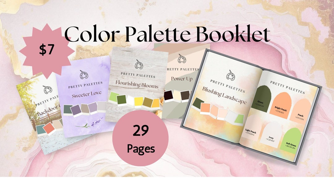29 Page, Color Palette Booklet - Etsy