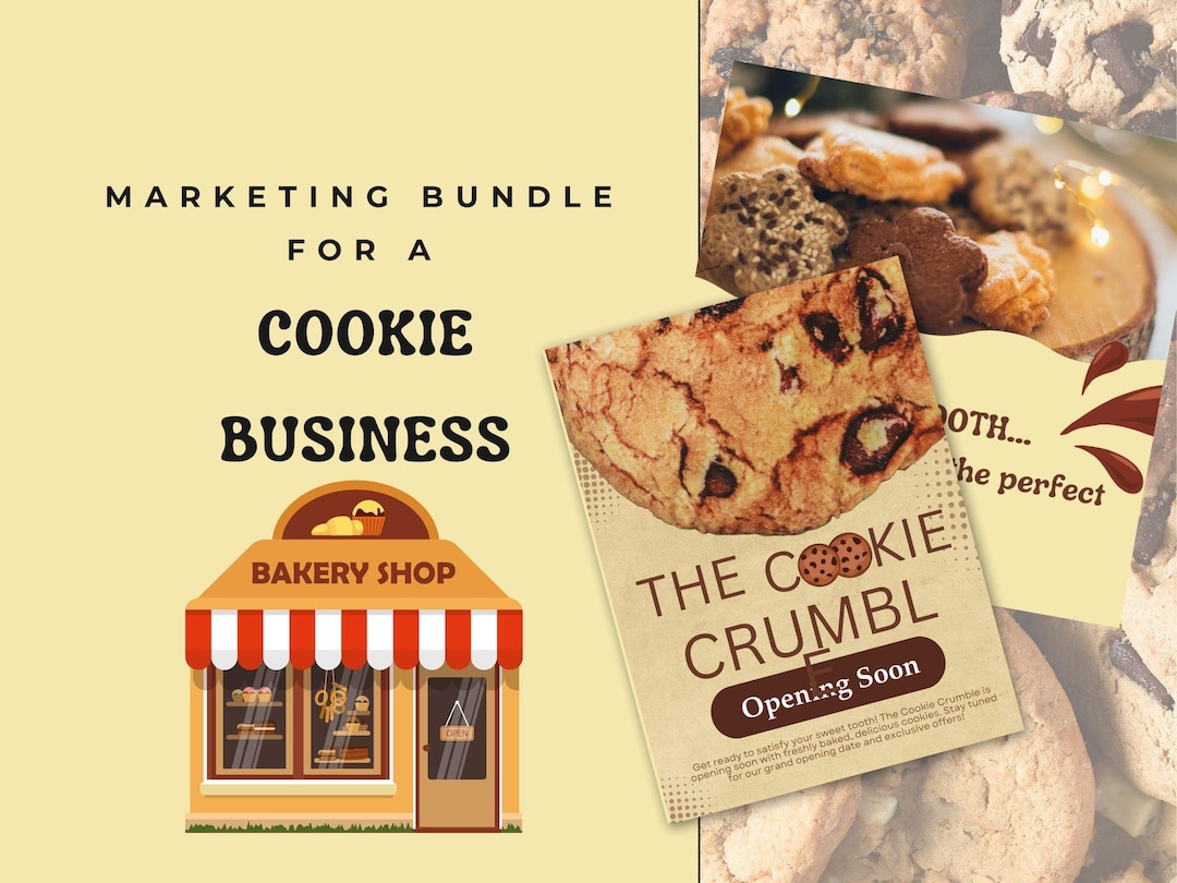 Ultimate Cookie Business Marketing Bundle | 3 Editable Flyer Templates ...