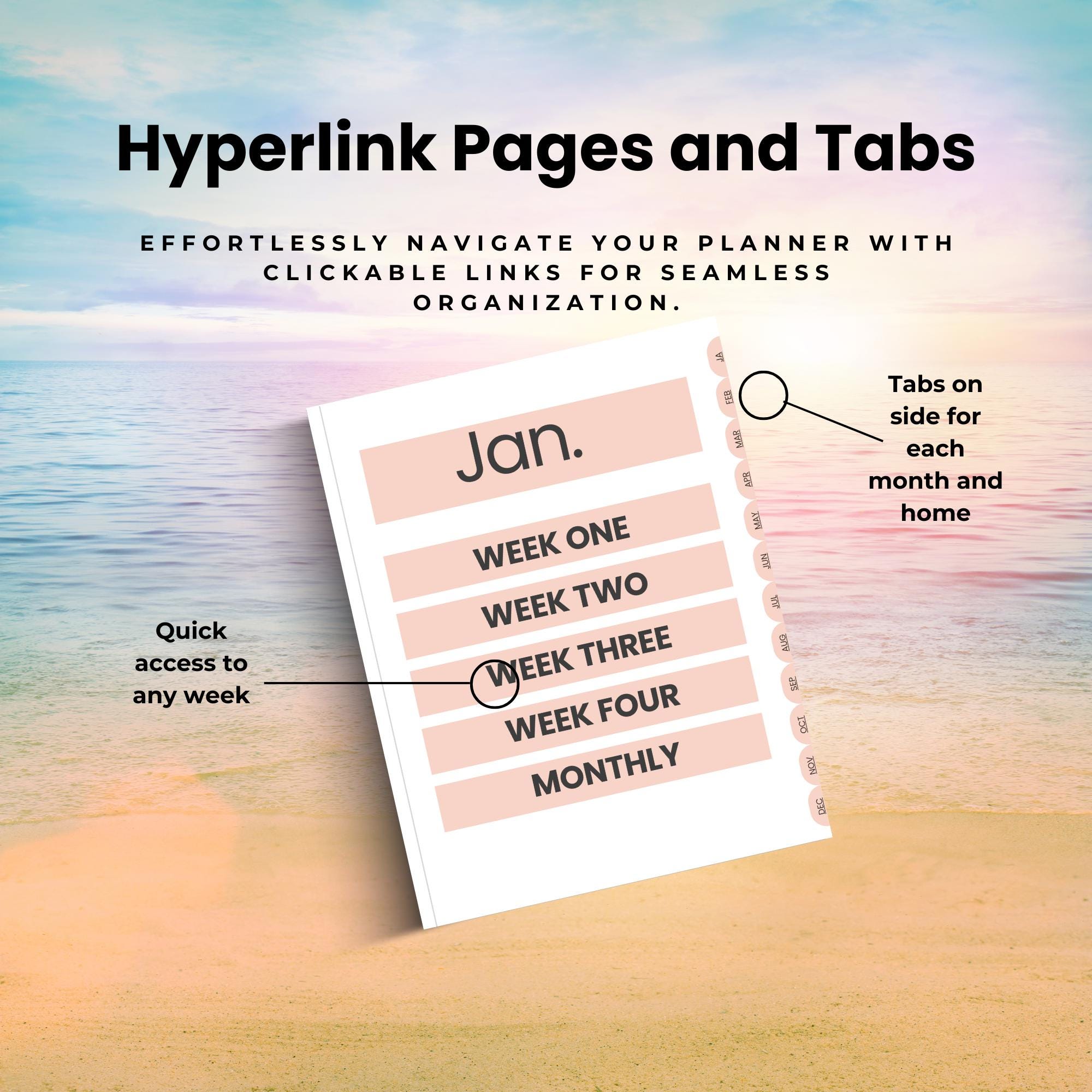 2025 Hyperlinked Digital Planner – Organize Your Year With Ease!/ Daily ...