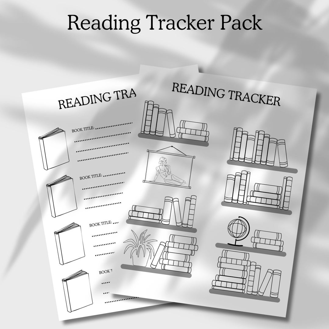 Clean Girl Reading Tracker and Reflection Pack Digital Tracker ...