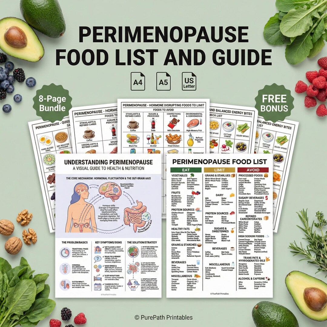 Perimenopause Food List | Diet Guide | Hormone Balance | PDF | Healthy ...