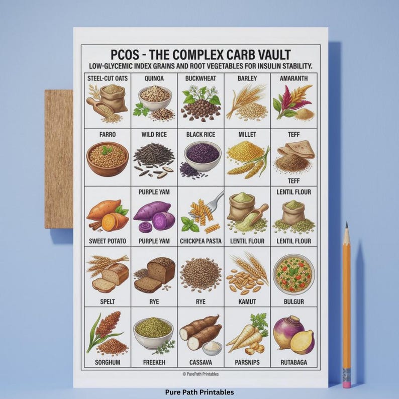 PCOS Food List PDF | Hormone Balance Diet | Insulin Resistance Meal ...