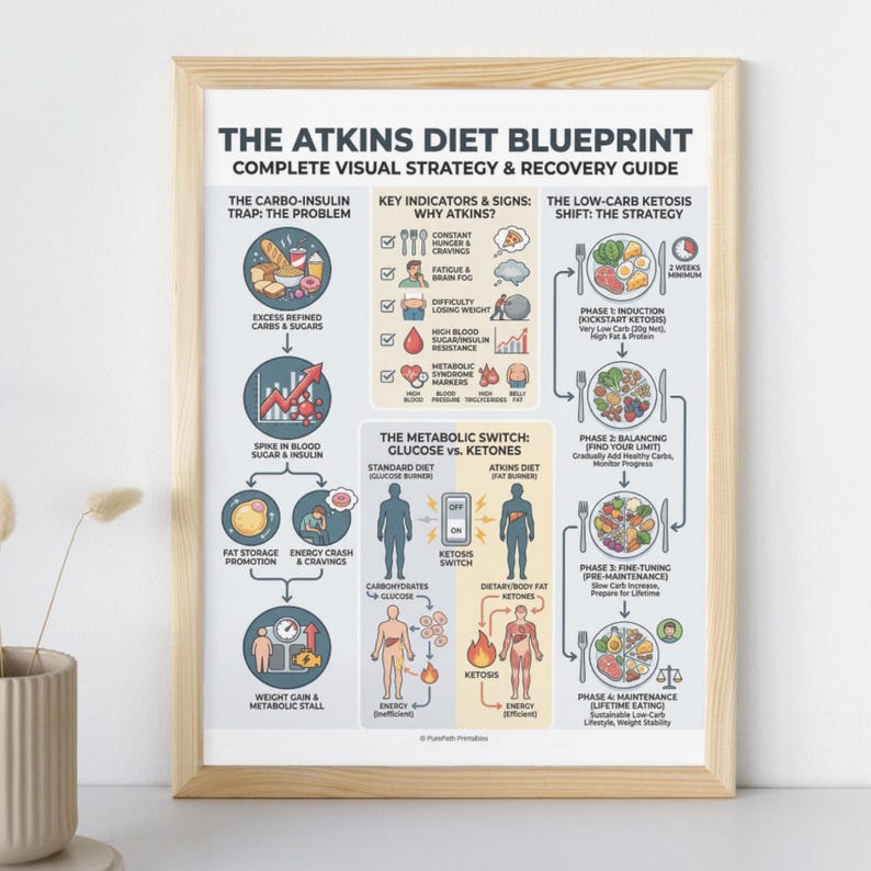 Atkins Diet Food List: Printable Low Carb Grocery Guide | Keto Eat ...