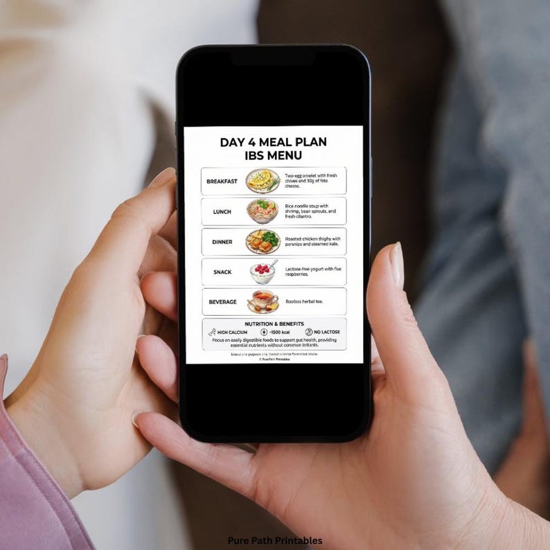 IBS Meal Plan PDF | Low FODMAP Diet | 7 Day Irritable Bowel Syndrome ...