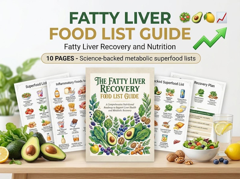 Fatty Liver Food List PDF | Liver Health Diet Guide | NAFLD Nutrition ...