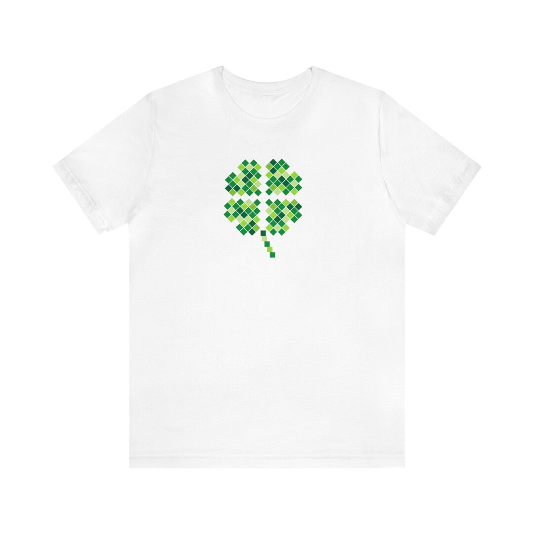 8-bit Four Leaf Clover, St Patrick's Day Shirt, Shamrock Shirt, St ...