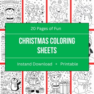 Christmas Coloring Book – Instant Download | Fun Holiday Coloring Pages ...