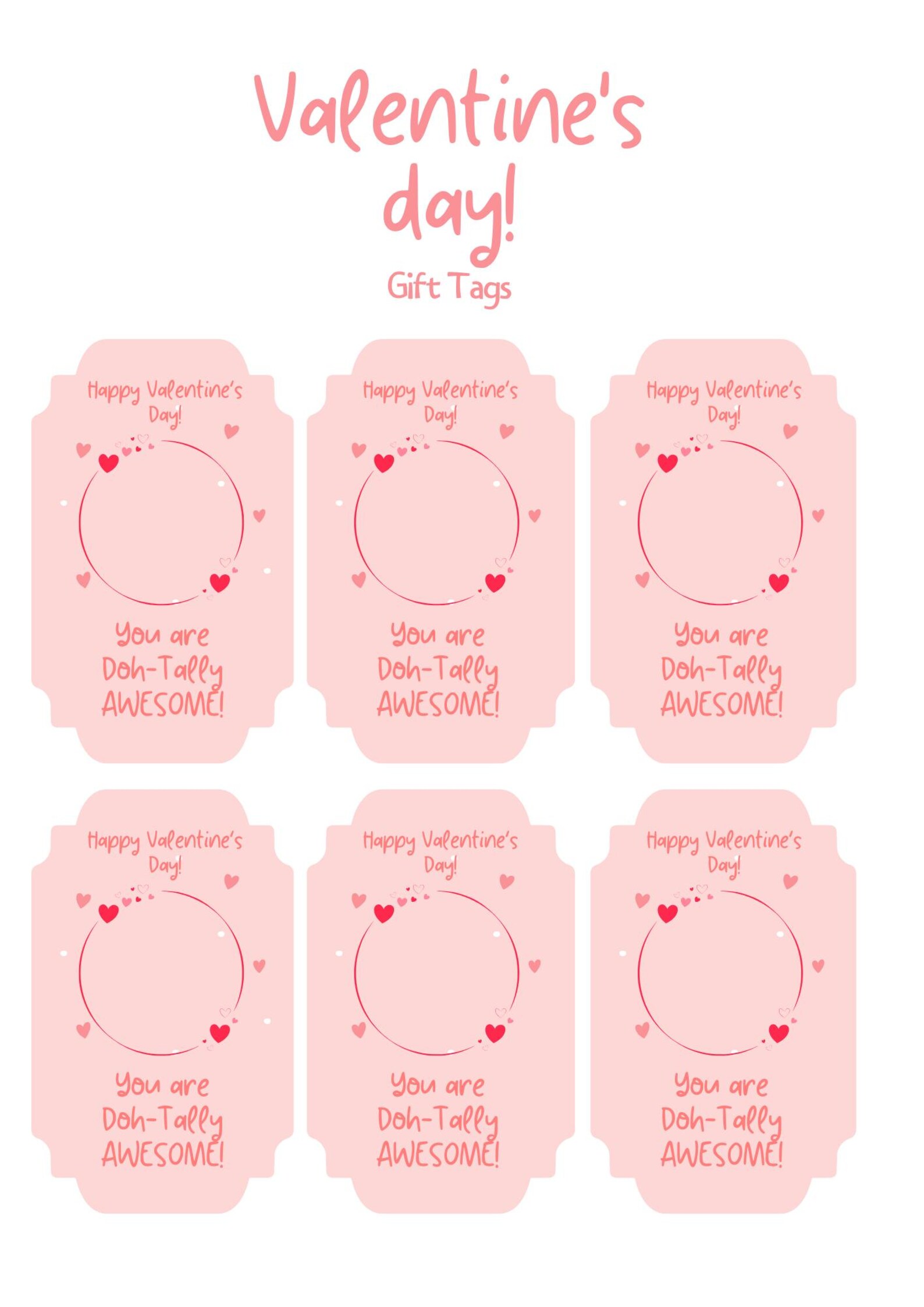 Printable Valentine Cards for Kids, Play Dough Valentine Tags, Play Doh ...