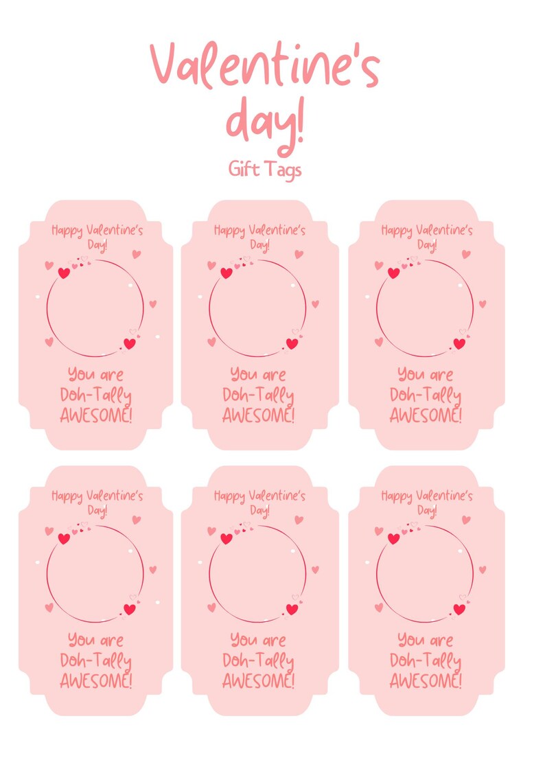 Printable Valentine Cards for Kids, Play Dough Valentine Tags, Play Doh ...