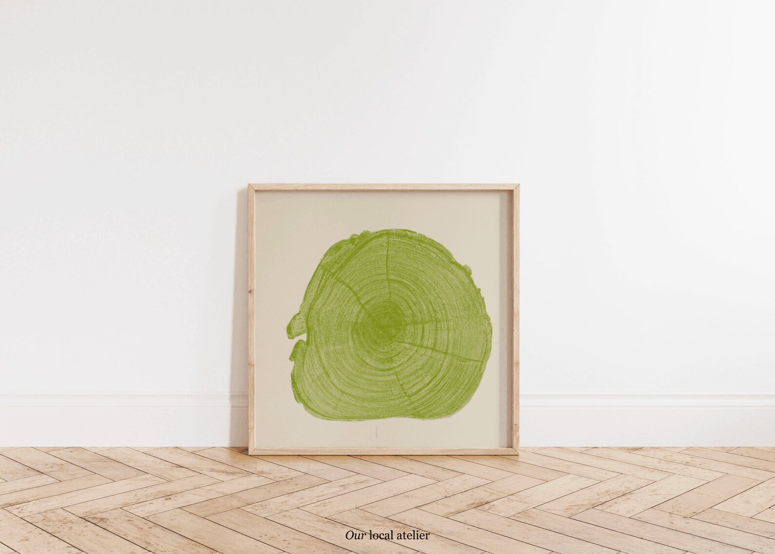 GREEN TREE Print Tree Rings Poster Unique Nature Gift Square Art Print ...