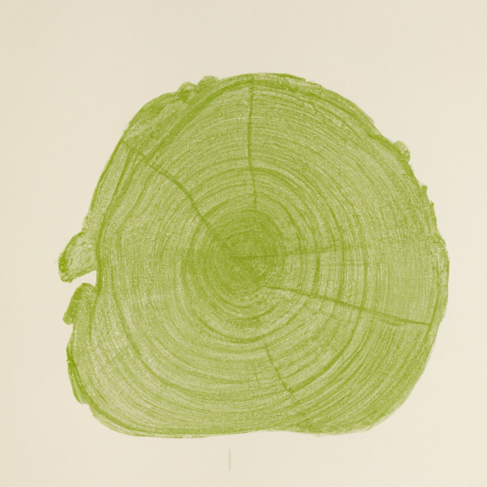 GREEN TREE Print Tree Rings Poster Unique Nature Gift Square Art Print ...