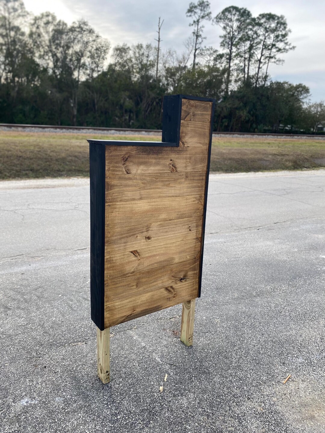 Custom Handmade Wooden Mailbox – Rustic Outdoor Mail Box, Personalized ...