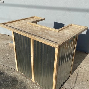 4x3” U Shape Basement Bar. Reception Desk. Cash Wrap. - Etsy