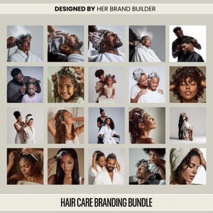 Hair Care Branding Bundle 90+ Hair Salon Stock Photos, Diverse Hair ...