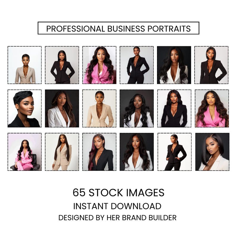 Professional Business Portraits: 65 Premium Stock Images for Branding ...