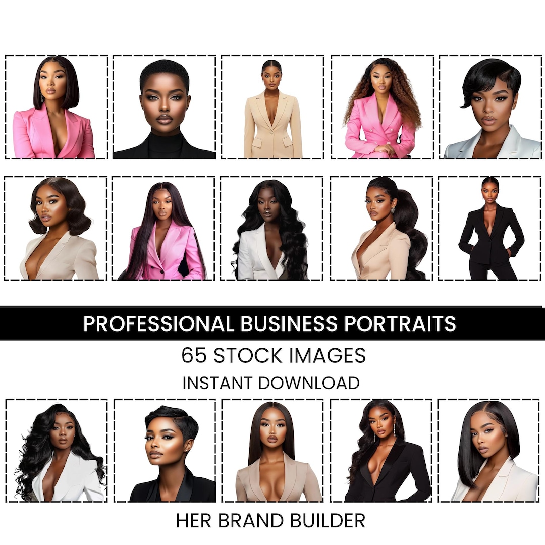 Professional Business Portraits: 65 Premium Stock Images for Branding ...