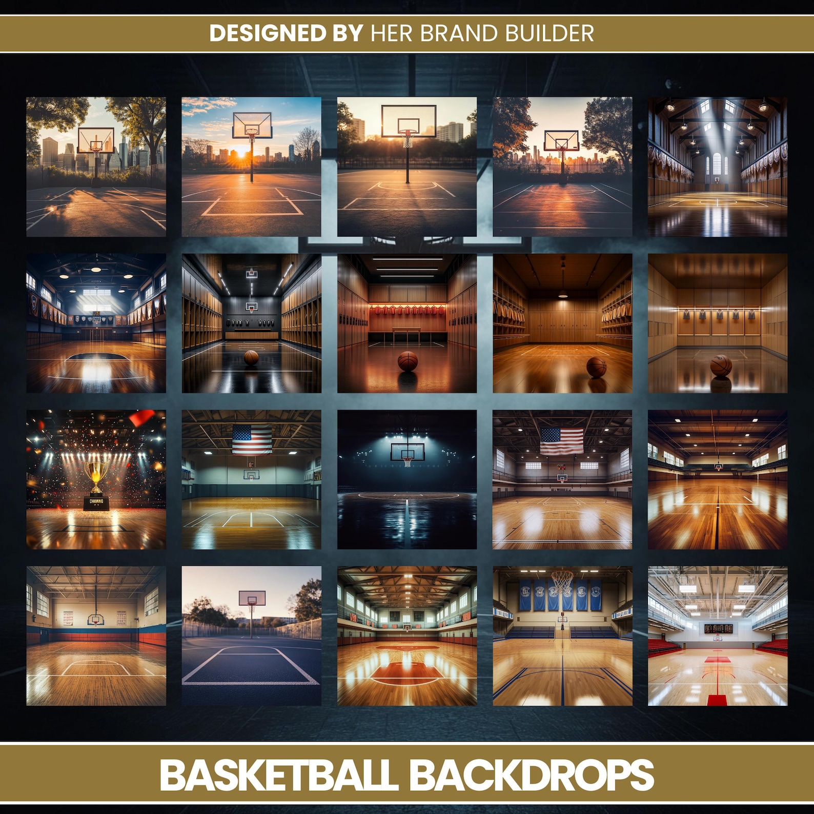 30+ Basketball Backdrops | Sports Photography Backgrounds | March ...