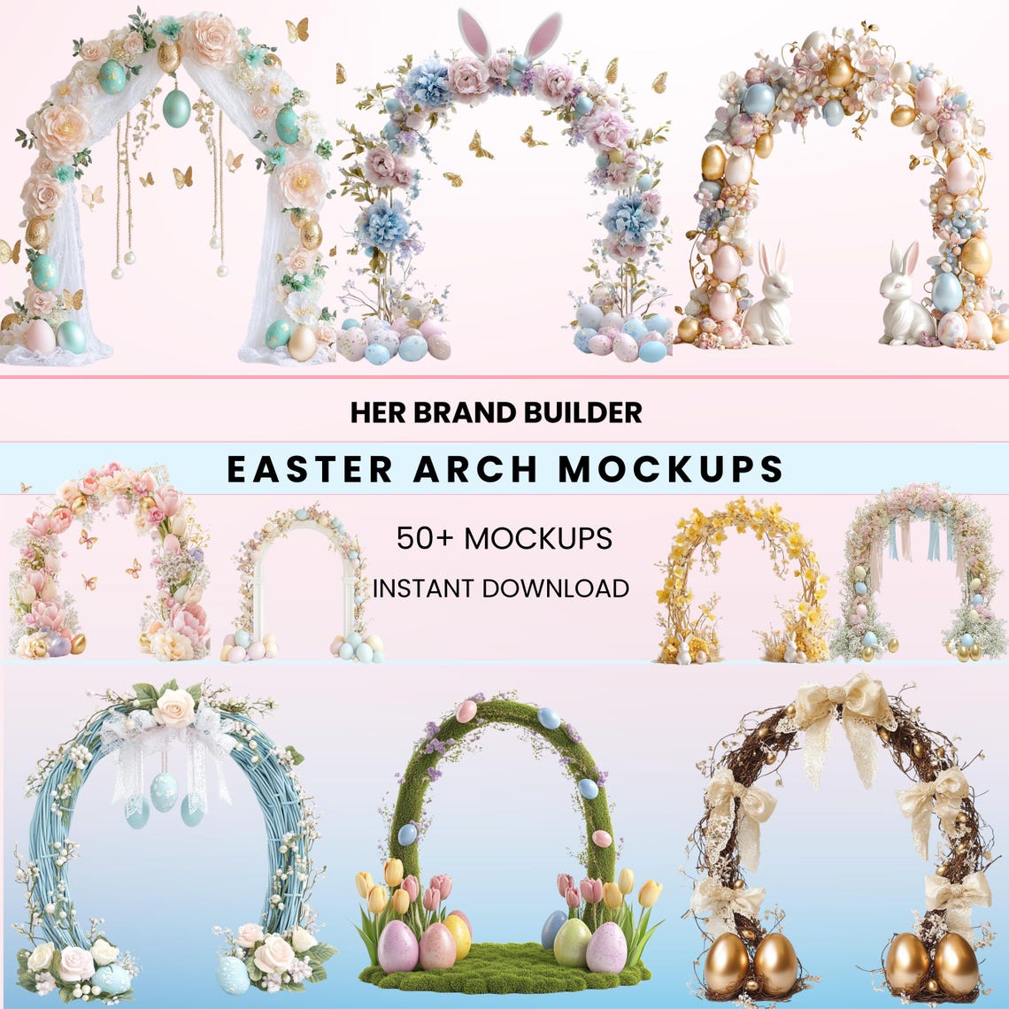 Easter Arch Mockups – 50+ High-quality Digital Downloads | Instant ...